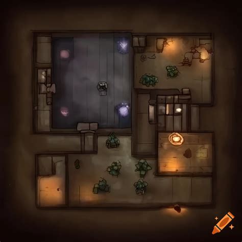 Dnd 5e Basement Battle Map