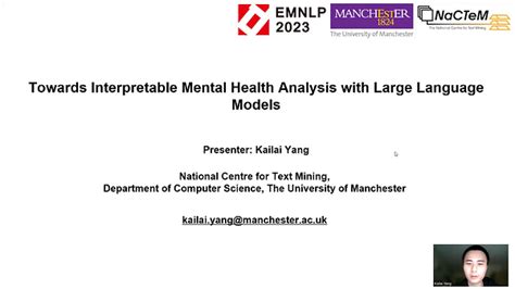 Underline Towards Interpretable Mental Health Analysis With Large