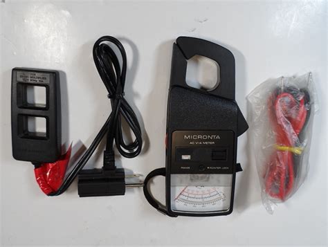 Micronta 22 161 Ac Volt Ammeter 7 Range Meter With Test Probe Inline Inductive Pickup