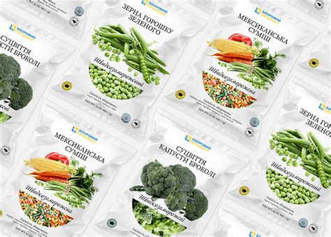 Pouch Packaging Identity Frozen Vegetables Design Behance