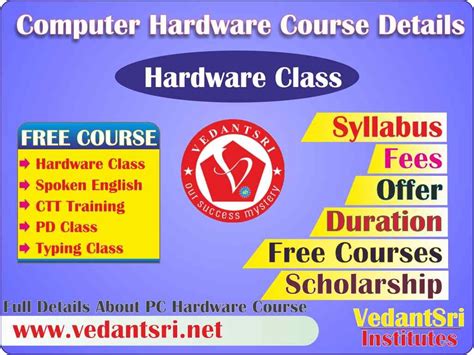 computer hardware course details fees