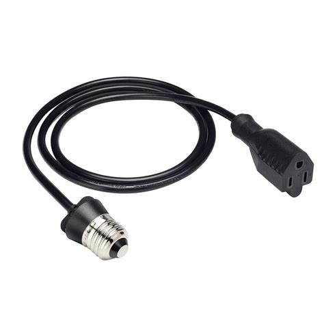 Buy 3 Outlet 1250w Light Socket Adapter Extension Cord 3937 Convert E26e27 Light Socket To