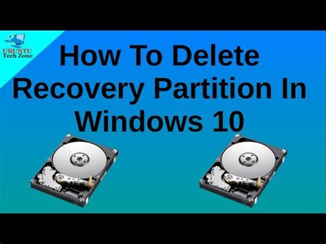 How To Delete Recovery Partition In Windows YouTube