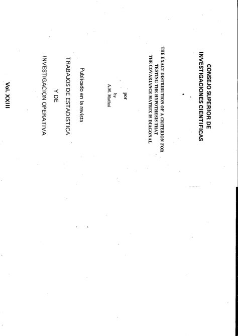 Pdf The Exact Distribution Of A Criterion For Testing The Hypothesis