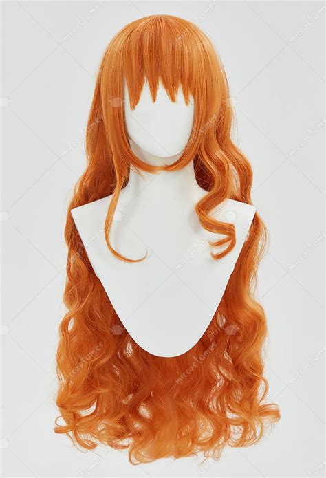 Nami Long Curly Orange Cosplay Wig One Piece Filmcosplay Wig Top