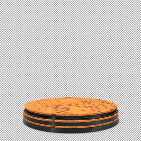 아름답고 우아한 격리된 연단 3d 렌더링 프리미엄 Psd 파일