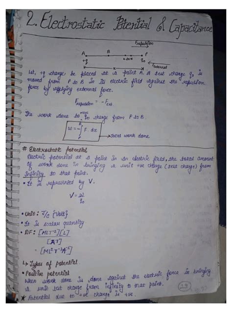 SOLUTION Physics Ch Electrostatic Potential Class Studypool