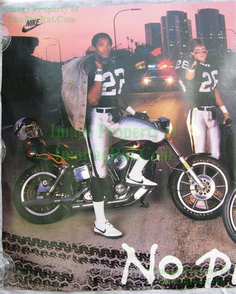 Vintage No Passing Nike Football Poster Oakland Raiders Lester Hayes