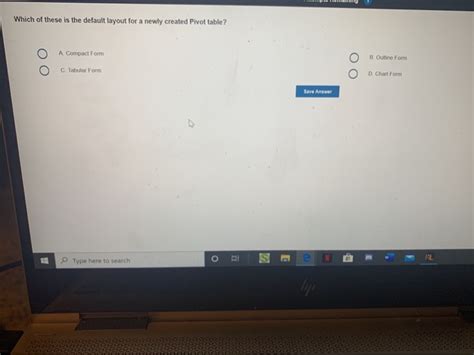 Solved Which Of These Is The Default Layout For A Newly