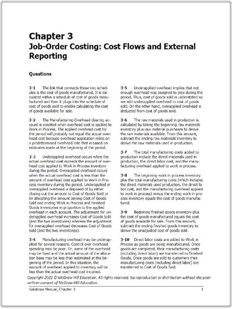 Managerial Accounting 17e Solutions Chapter 3 Pdf