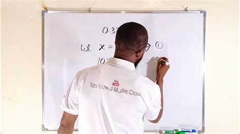 How To Convert Non Terminating Recurring Decimal Numbers To Fractions Youtube