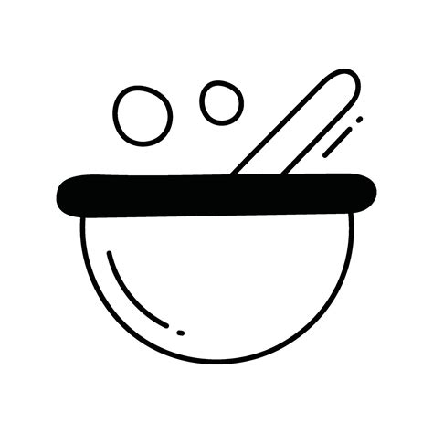 Batchoy Doodle Icon Design Illustration Science And Technology Symbol On White Background Eps