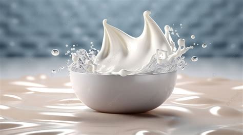 3d 우유 파 풍경 요구르트 스플래시 밀크 웨이브 우유 배경 일러스트 및 사진 무료 다운로드 Pngtree