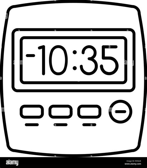 Clock Kitchen Timer Icon Outline Style Stock Vector Image And Art Alamy