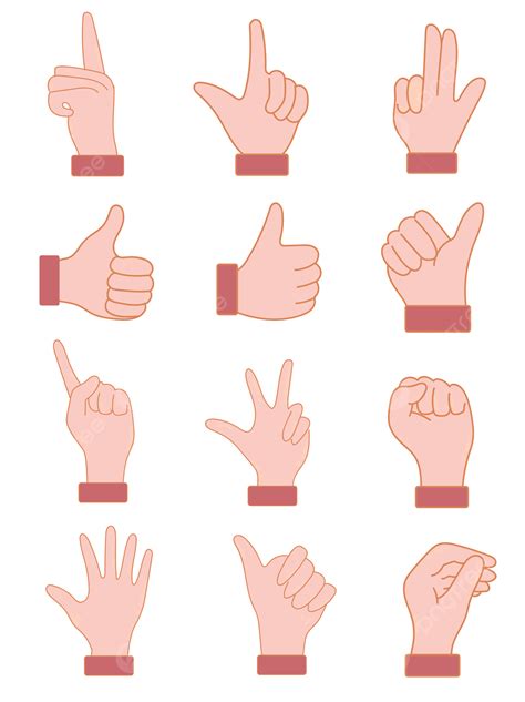 핸드 드로잉 벡터 심 플 제스처 손으로 그린 몸짓 벡터 Png 일러스트 및 벡터 에 대한 무료 다운로드 Pngtree