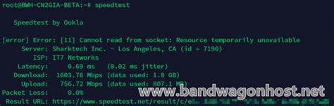 Speedtest Cli：搬瓦工 Linux Vps 带宽速度测试教程可选测速节点列表 Bandwagonhost中文网