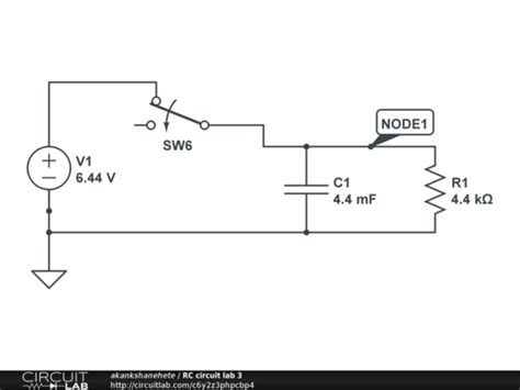 Rc Circuit Lab 3 Circuitlab