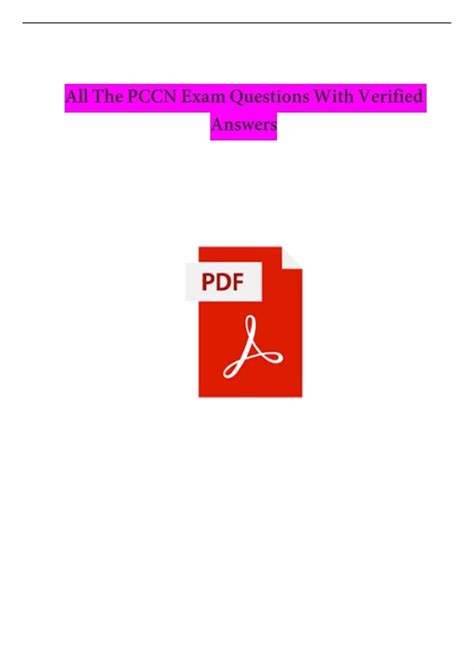 all the pccn exam questions and answers 2024 2025 verified answers