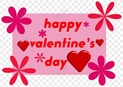 심장 벡터와 해피 발렌타인 데이 배경 Png 일러스트 무료 다운로드 Lovepik