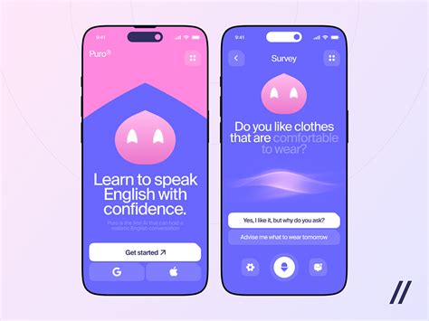 ai based language learning mobile ios app by purrweb ui ux agency on dribbble