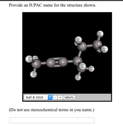 Provide An IUPAC Name For The Structure Shown Ball Chegg Com