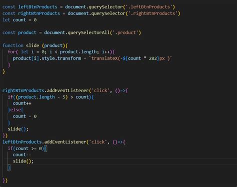 Javascript I Have A Problem With Making A Slider For Products On My Site Stack Overflow