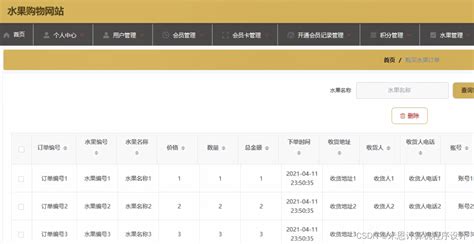 java毕业设计水果购物网站（springboot mysql jdk1 8 maven3 39） 水果购物系统的选题意义 csdn博客