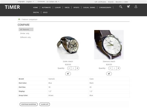 CS Cart Timer Theme Responsive Template WebKul