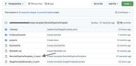 Create A Remote Pipeline Template Harness Developer Hub