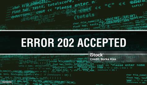 error 202 accepted concept with random parts of program code error 202