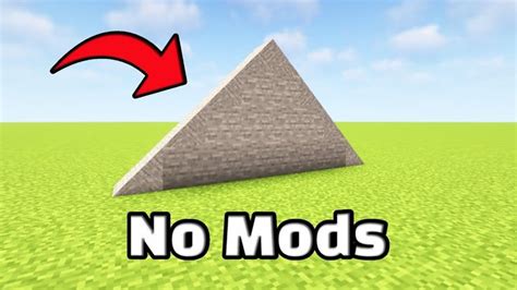 how to get triangles in vanilla minecraft