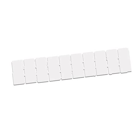 Terminal Block Marker 6mm Spacing 1 Strip Of 10 Markers