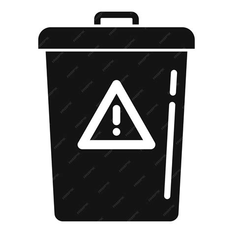 Premium Vector Garbage Bin Icon Simple Illustration Of Garbage Bin