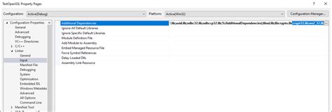 Visual Studio How To Link OpenSSL Libraries Statically In VS Stack Overflow