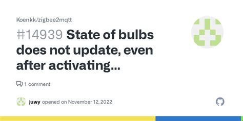 State Of Bulbs Does Not Update Even After Activating Availability