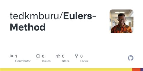 GitHub Tedkmburu Eulers Method
