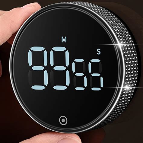 Eshome Digital Kitchen Timers Magnetic Visual Timer Large Led Display Magnetic