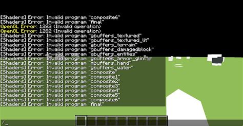 Minecraft Seus Shaders Errors Rminecraft