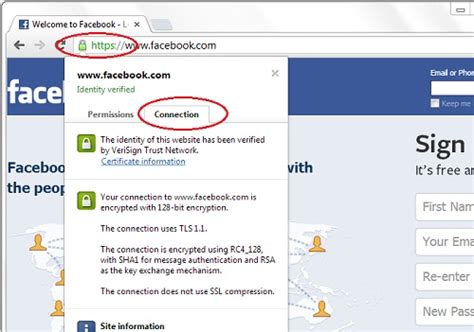 Visiting A Https Web Site With Chrome