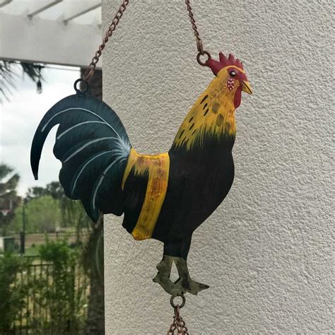 Wilco Home Raffa Rooster Wind Chime The Nut House