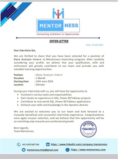 Zeba Bot On Linkedin Mentorness Data