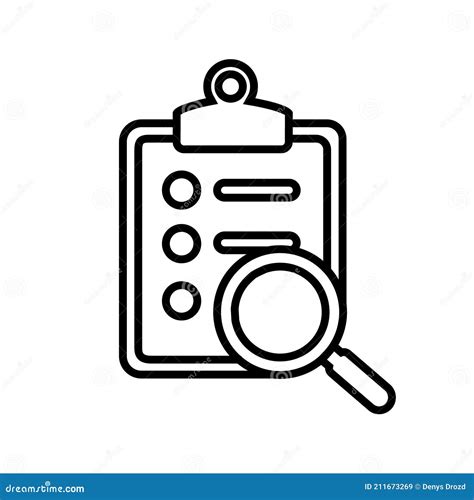 Check Vector Icon Set Inspection Illustration Sign Testing Symbol