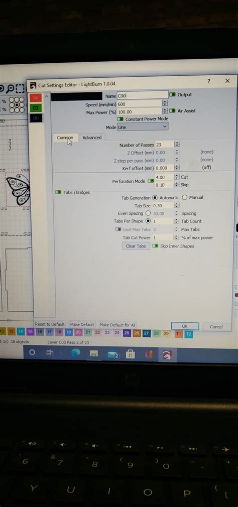 Struggling To Cut Thru Hardboard Lightburn Software Questions