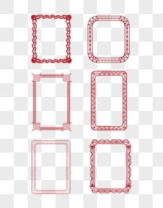 Red Rectangle Border PNG Transparent And Clipart Image For Free Download Lovepik 401186106