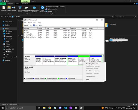 How Do I Convert Free Space Into Unallocated Space R Windows