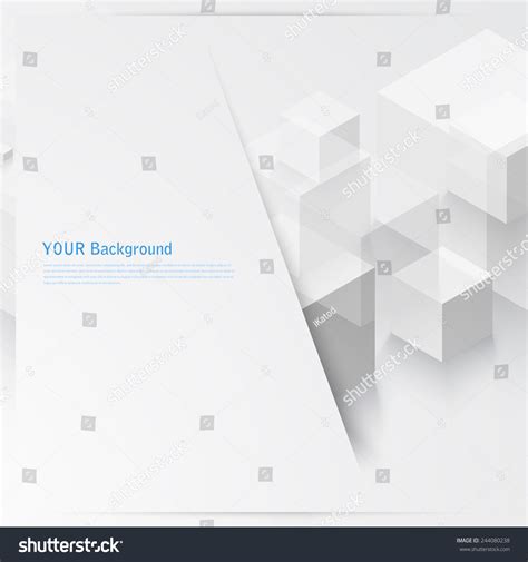 Vector Abstract Geometric Shape Gray Cubes Stock Vector Royalty Free 244080238 Shutterstock