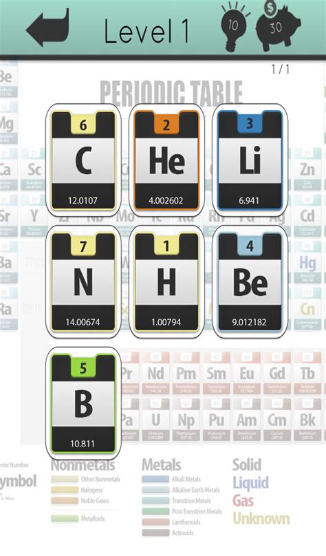 Guess The Element Appstore For Android