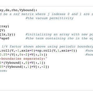 Example Of Array Based Calculations Implemented To Solve Poisson S Download Scientific Diagram
