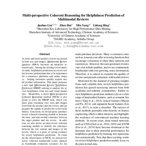 Multi Perspective Coherent Reasoning For Helpfulness Prediction Of