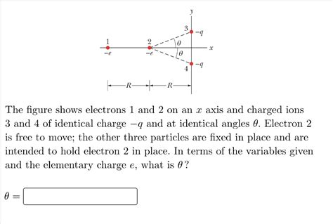 Solved The Figure Shows Electrons 1 And 2 On An X Axis And